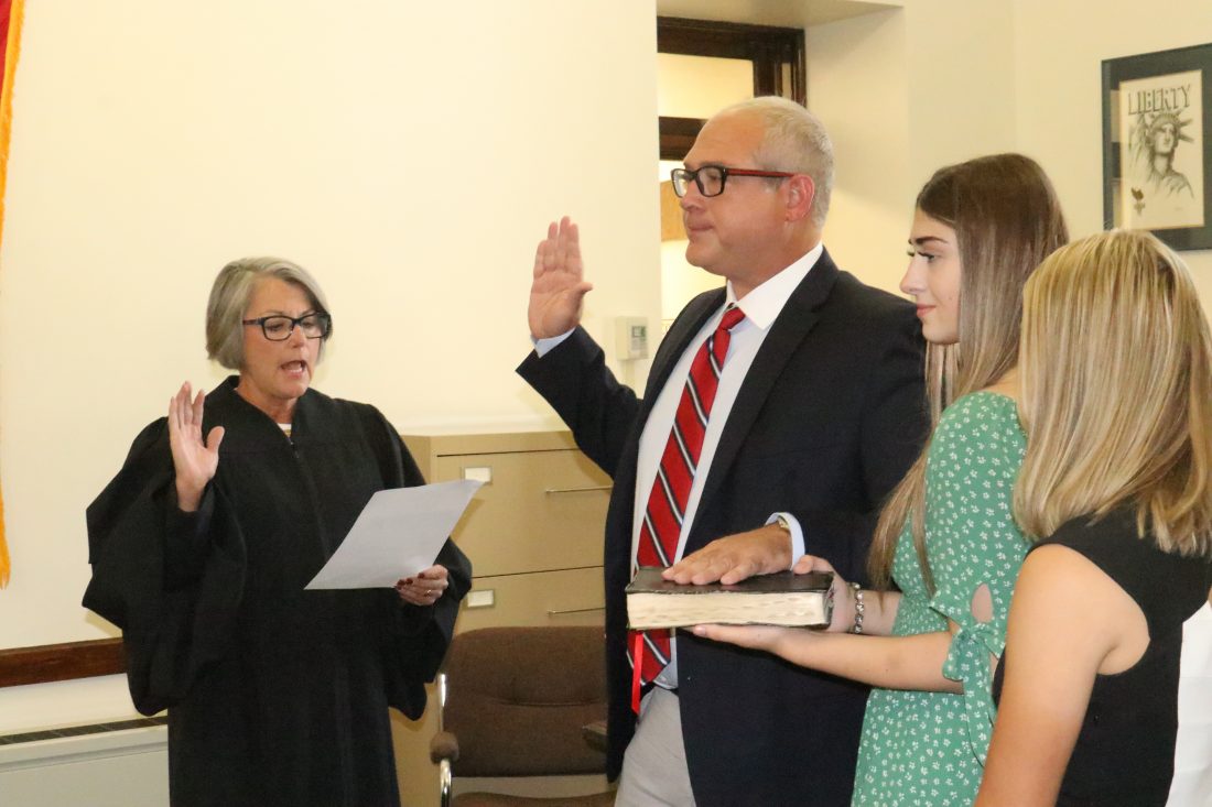 Blakeman sworn in as new treasurer | News, Sports, Jobs - Morning Journal